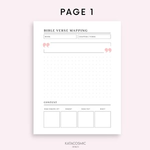 Bible Verse Mapping Printable, Bible Study Tools, Christian Templates ...