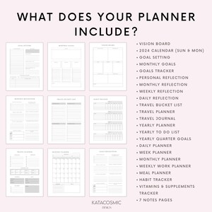 Goal Planner BUNDLE, 2024 Goals Tracker, SMART Goal Setting Kit, New ...