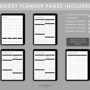 Minimalist Digital Budget Planner, Goodnotes Digital Planner, Budget ...
