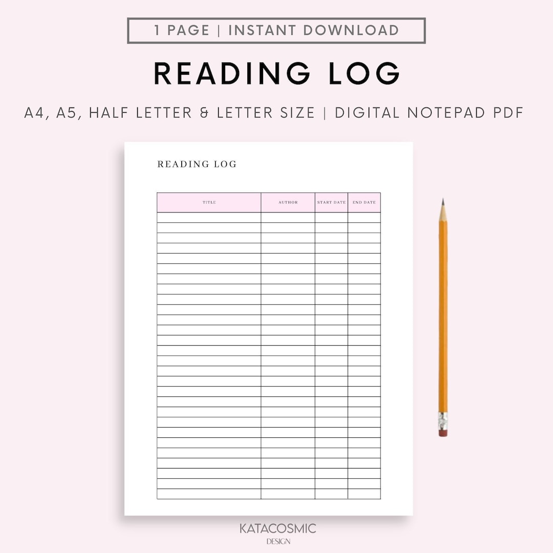 Book Tracker Printable, Bookshelf Reading Log, Books I've Read, Yearly ...