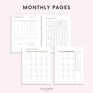 2024 Printable Planner, Personal Planner Bundle, Daily Weekly Monthly ...