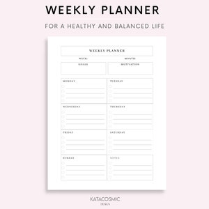 Work From Home - Daily Planner, Weekly Planner, Monthly Planner ...