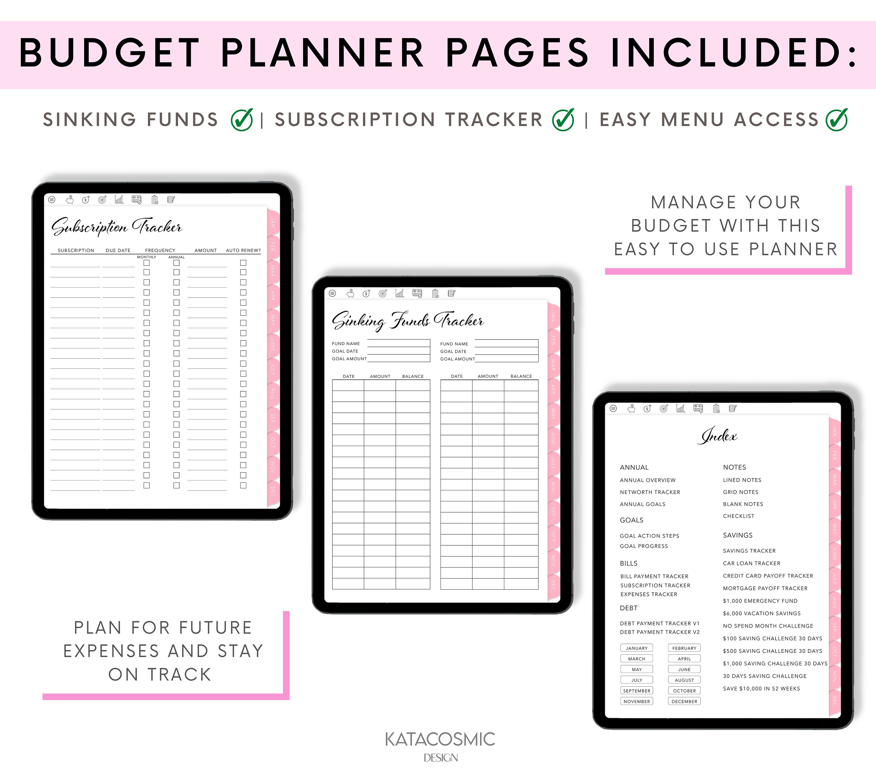 Digital Budget Planner - Goodnotes Budget Planner - Finance Planner ...