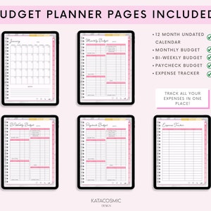 Digital Budget Planner, Digital Finance Planner, Digital Planner, Bi ...