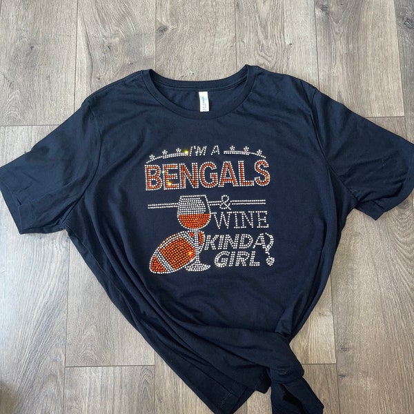 Rhinestones Bengals Shirt - Etsy
