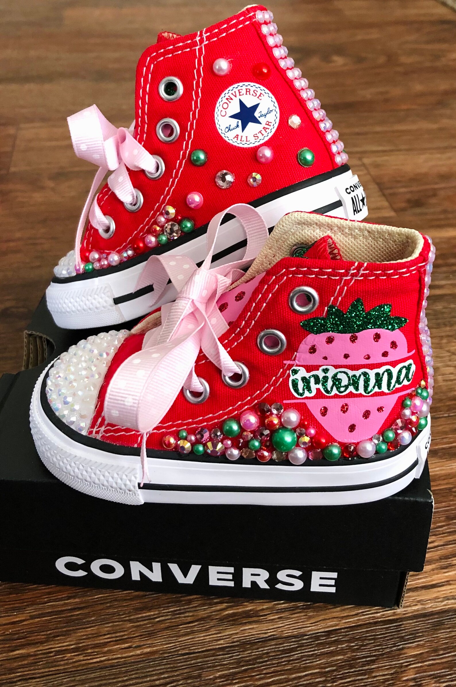Girls High Top Converse | Bling Converse | Birthday Converse | Any ...