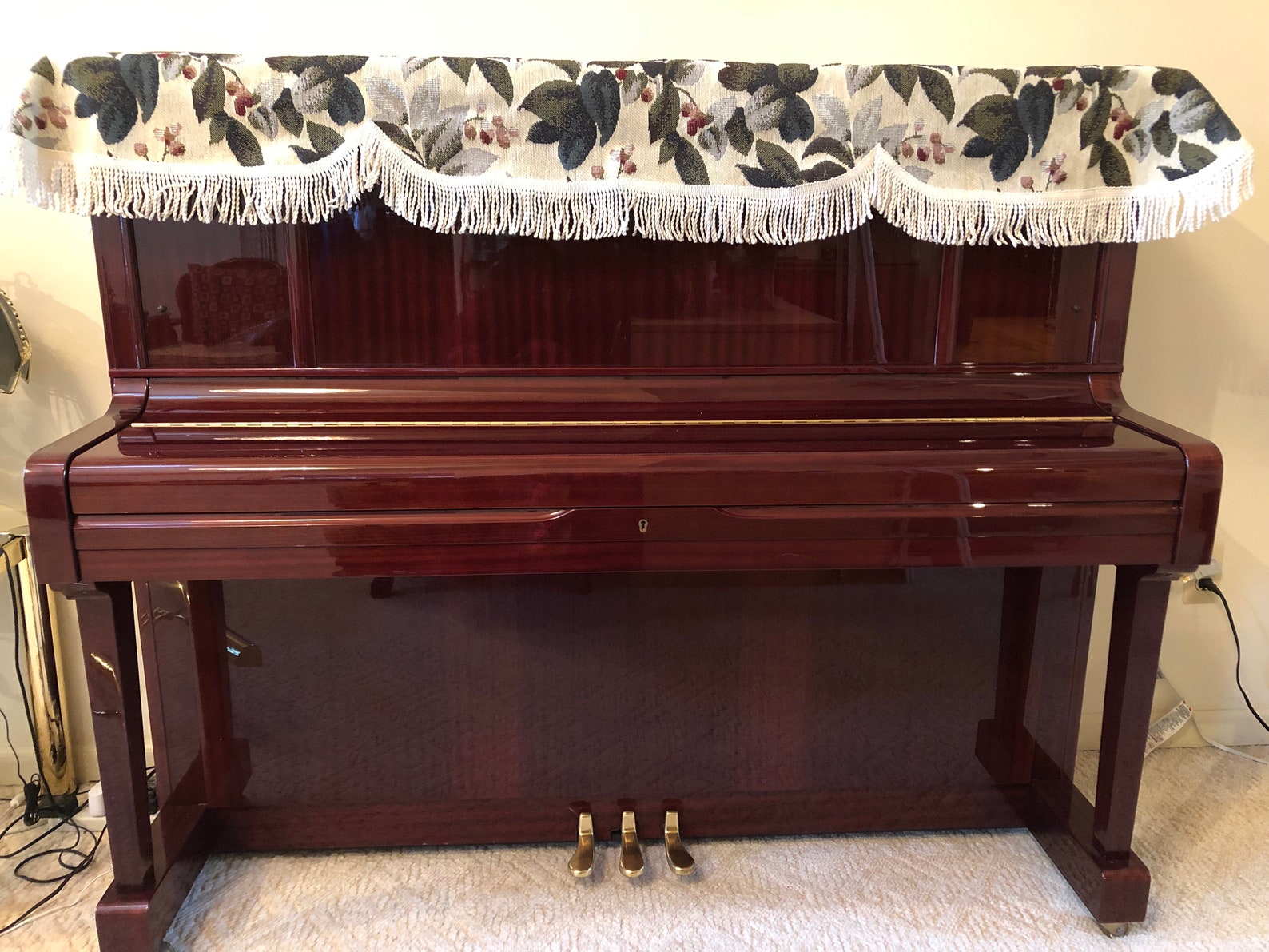 Piano Cover Decorative & Protective Dustproof Victorian Vintage-style ...
