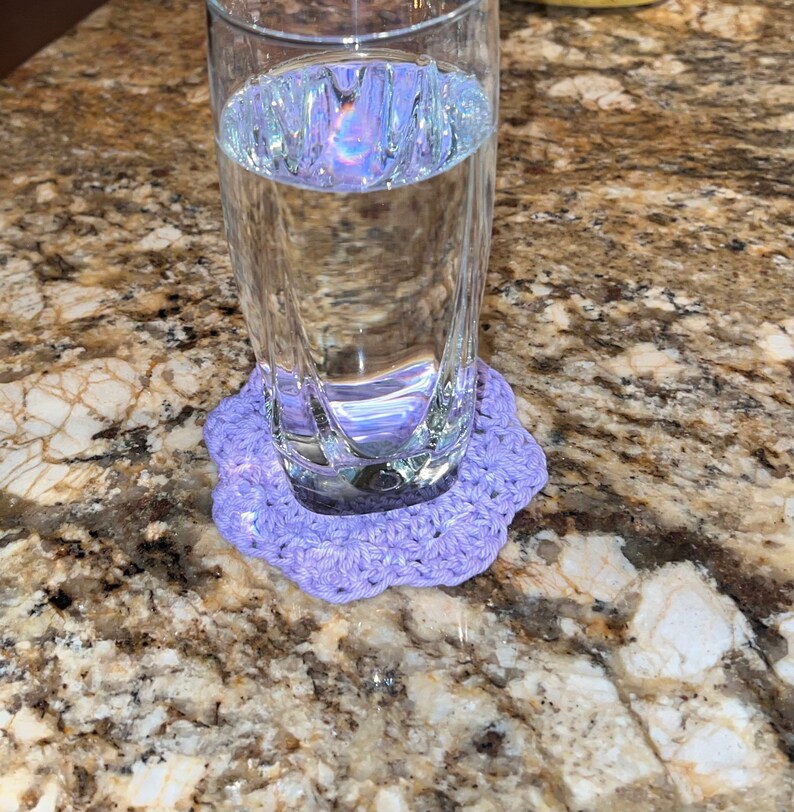 Scallop Edge Coaster Crochet Pattern - Easy - Etsy