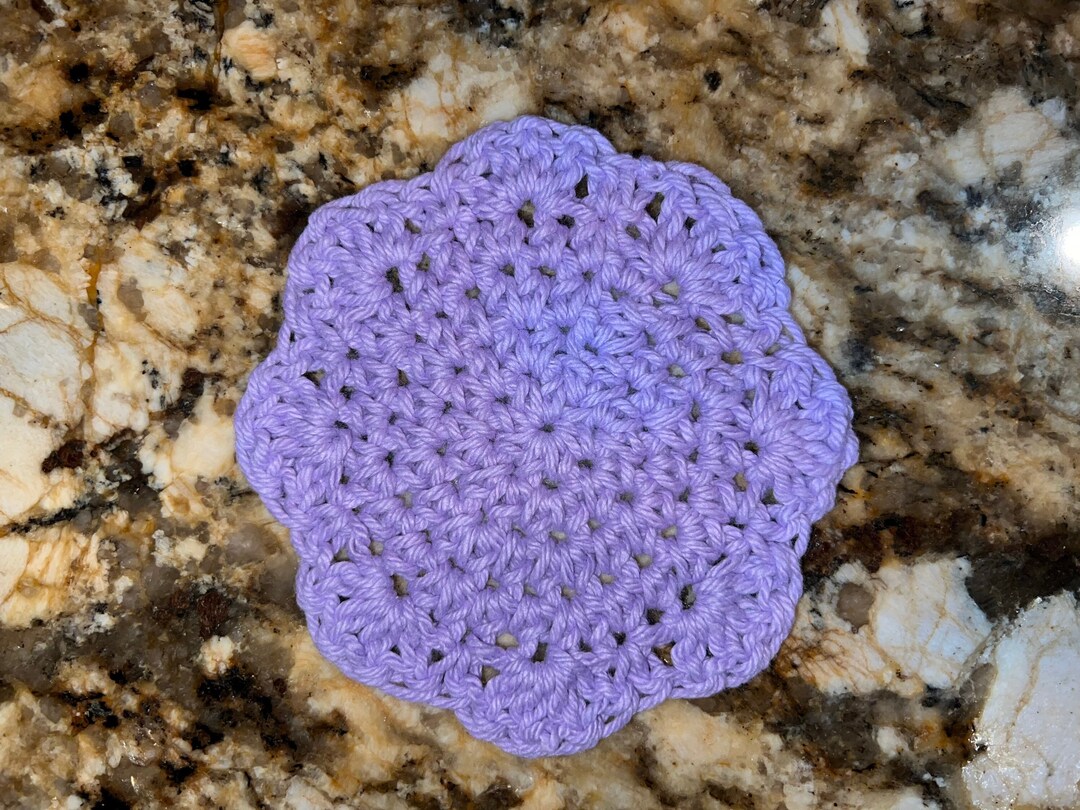 Scallop Edge Coaster Crochet Pattern - Easy - Etsy