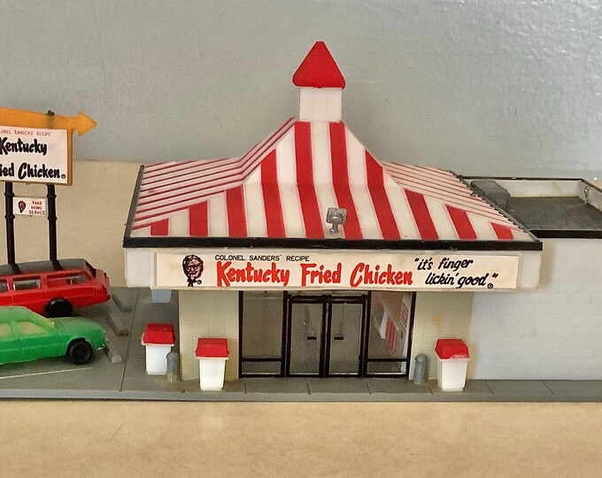 HO Scale KFC Train Building, Model Railroad Kentucky Fried Chicken - Etsy