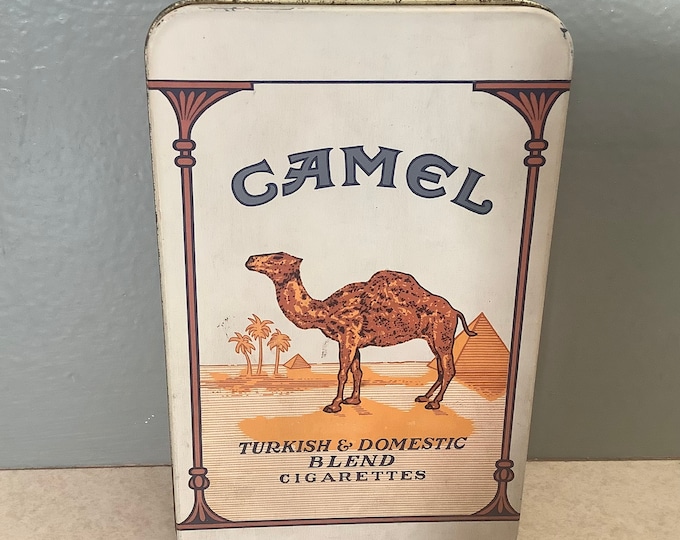 Camel Cigarettes Metal Tin, Camel Vintage Handkerchief Tin, Camel Metal ...