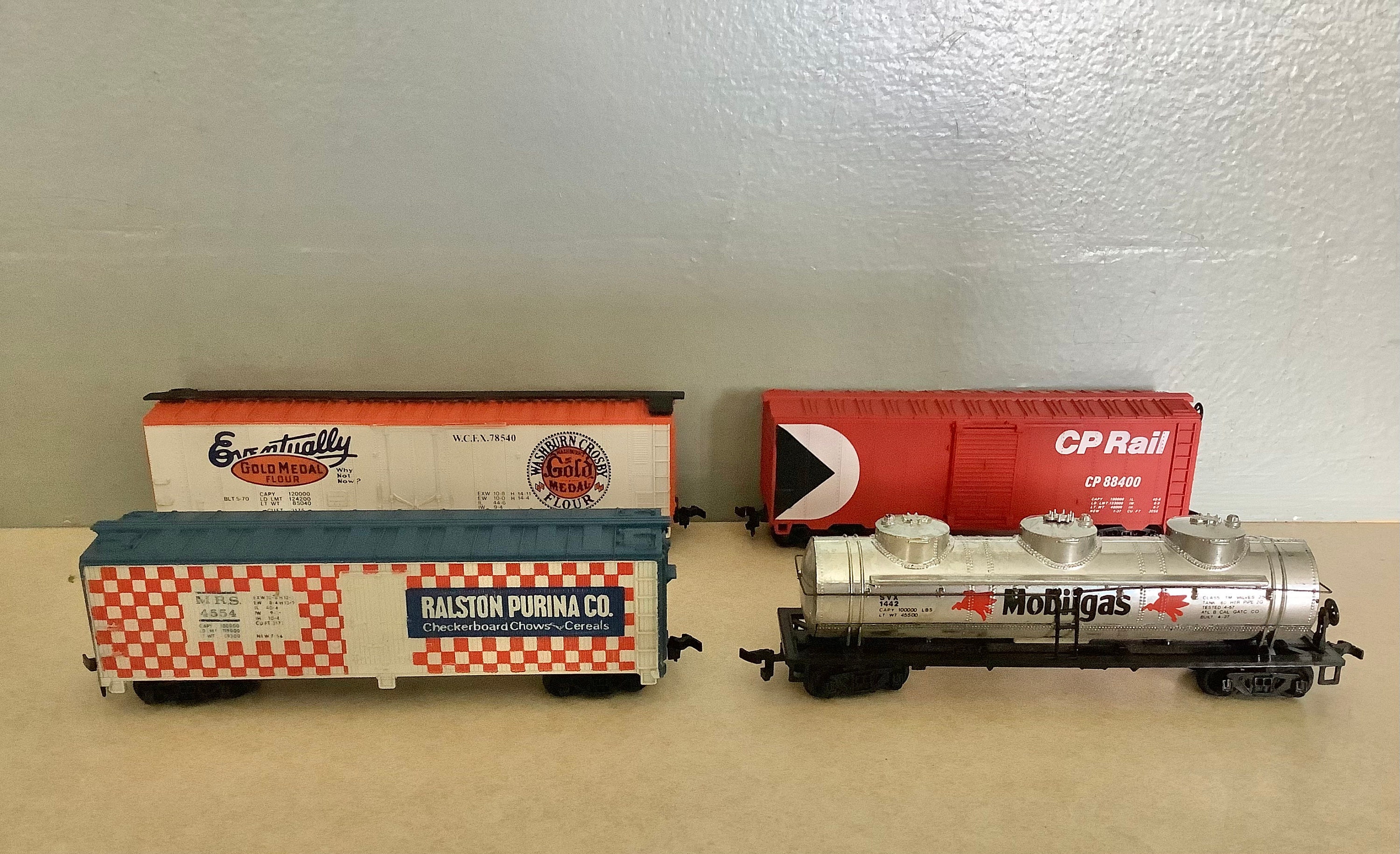 HO Scale Train Cars, Model Railroad Rolling Stock, Toy Train Cars ...