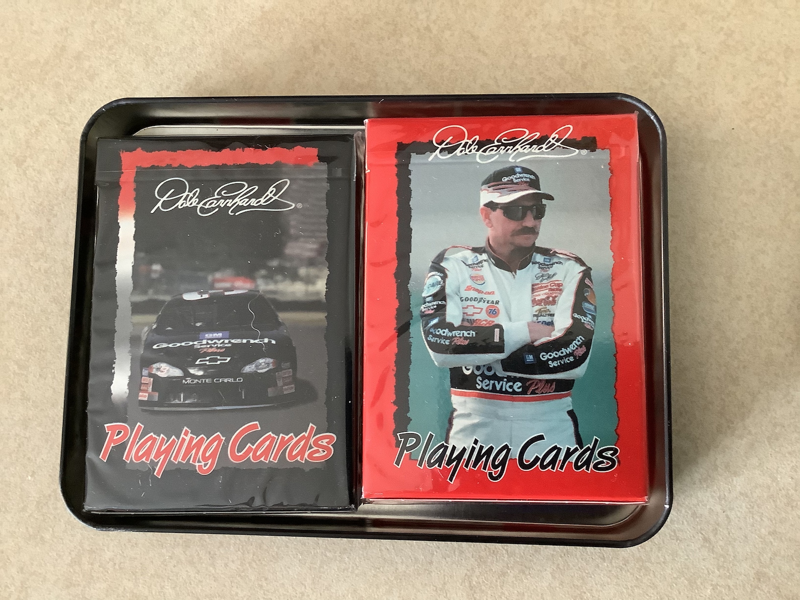NASCAR Dale Earnhardt playing cards tin Dale Earnhardt tin | Etsy