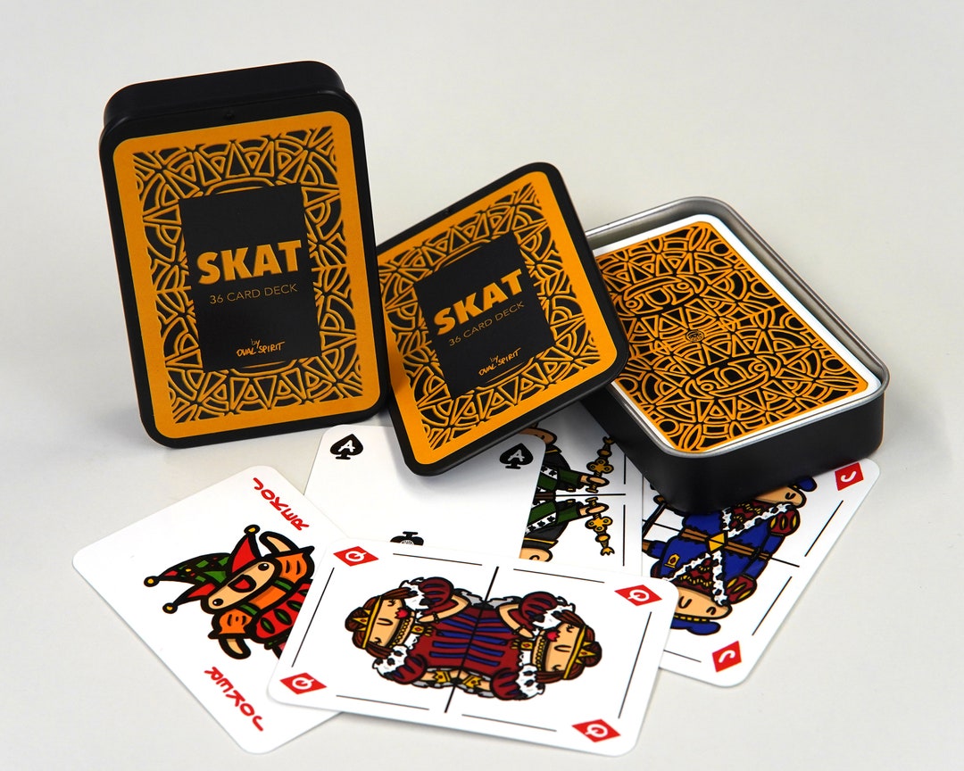 Oval Spirit Spielkarten illustriertes Skat Deck Limited - Etsy.de