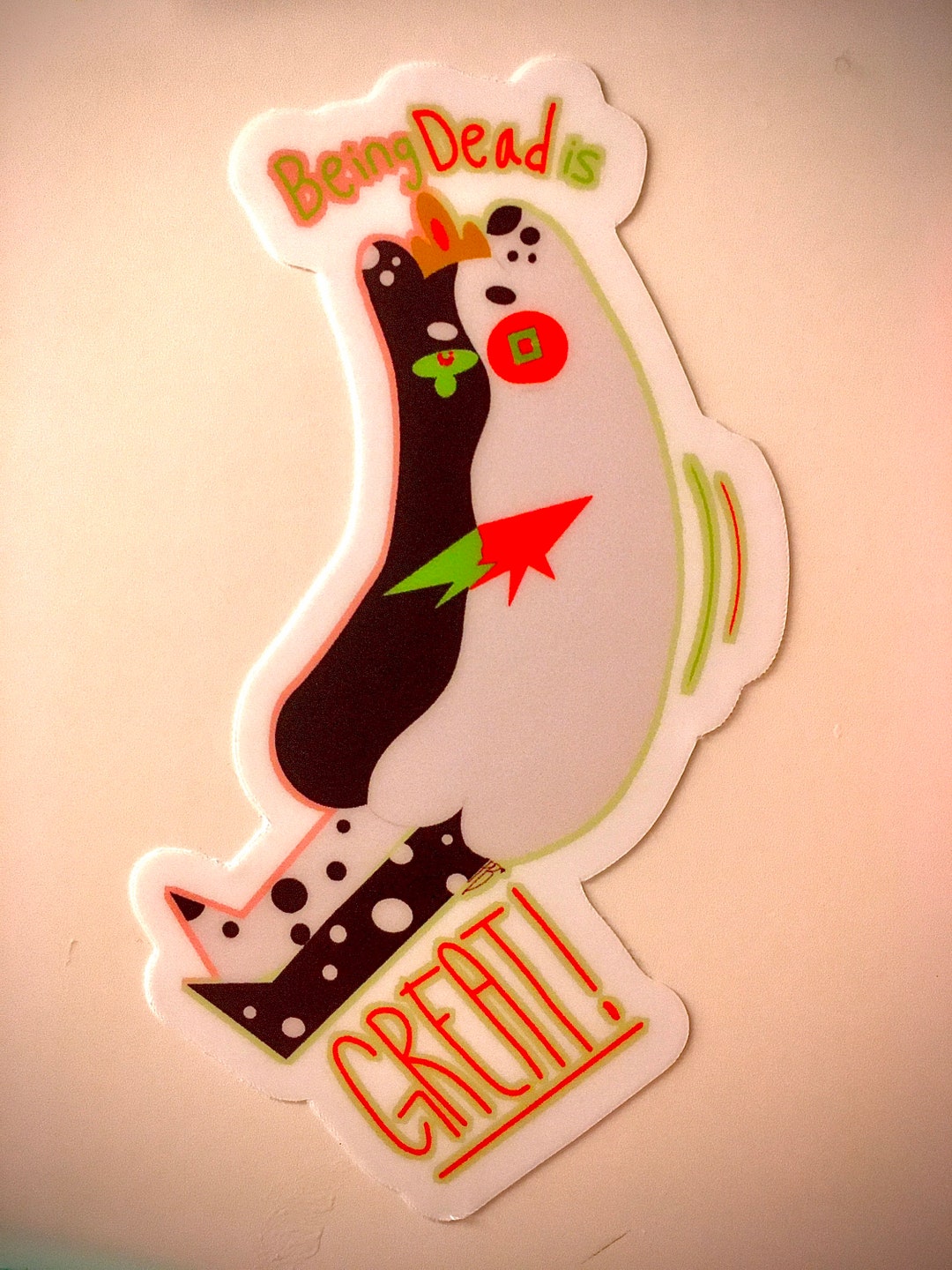 Ranboo/ghostboo Sticker. Being Dead is Great - Etsy