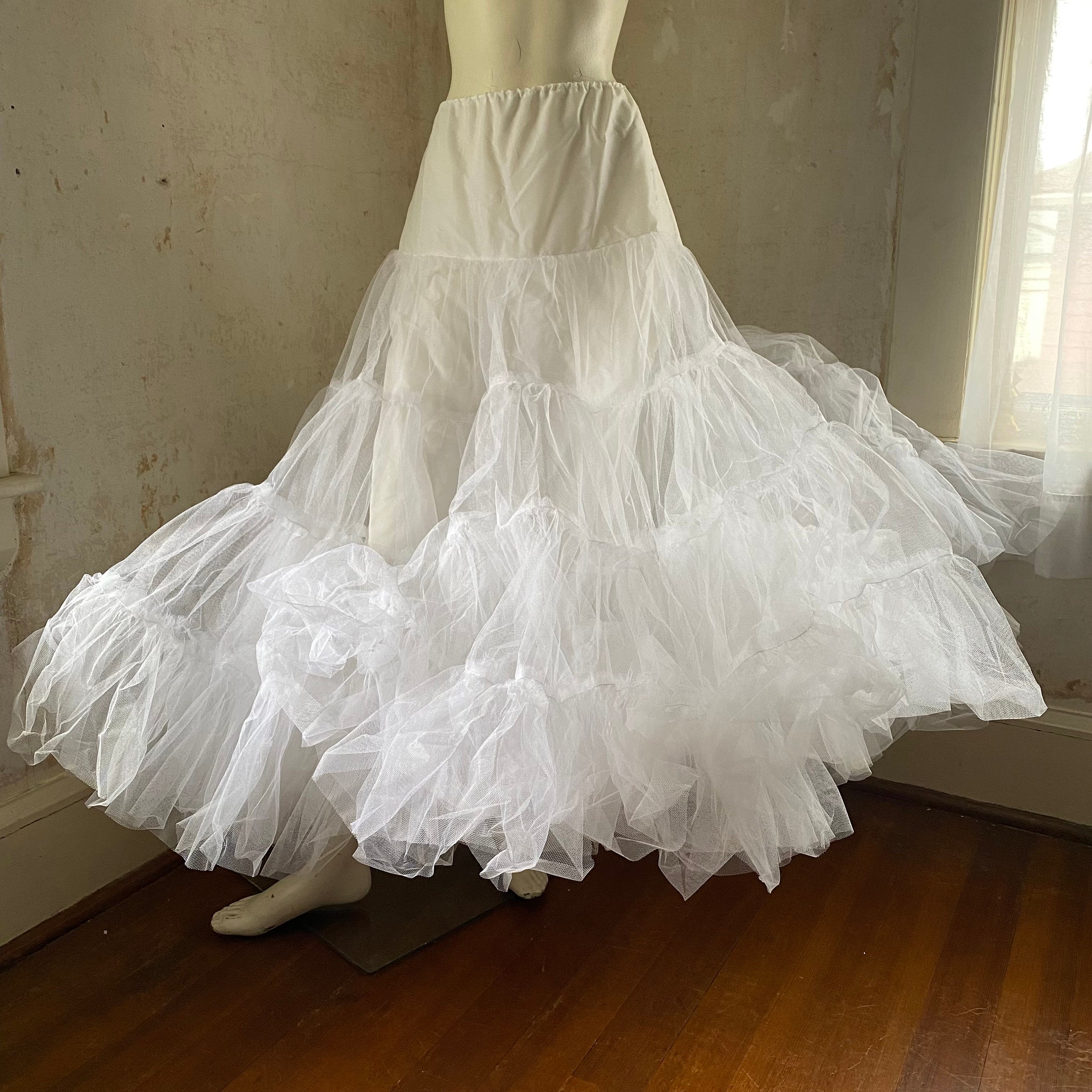Vintage Petticoat Massive Tulle Volume Open Size - Etsy
