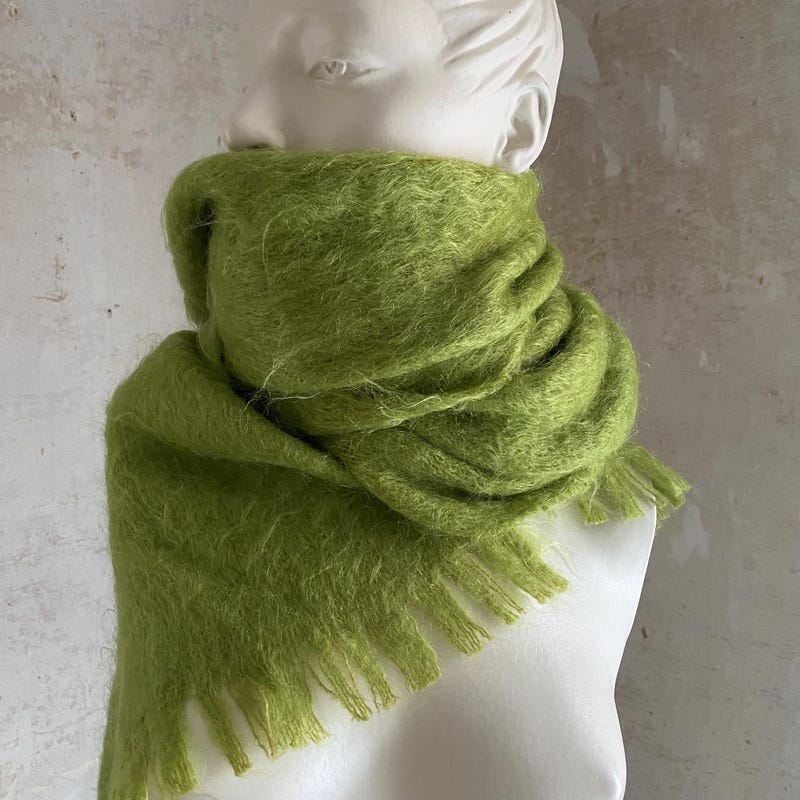 Chartreuse Scarf - Etsy