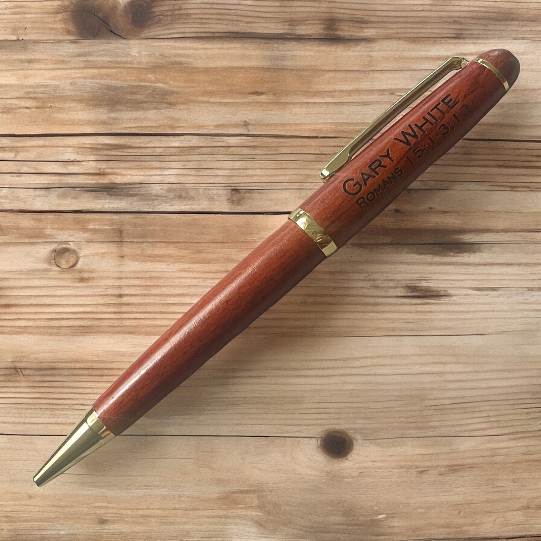 Personalized Wooden Mechanical Pencil With Engraved Name in Rosewood ...