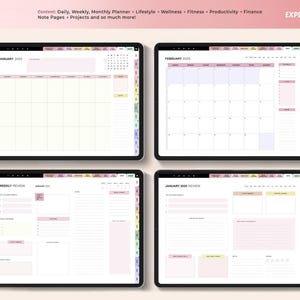 2025 Digital Planner: Rainbow Theme, Hyperlinked (digital Download) - Etsy