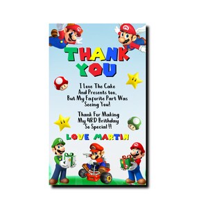 Super Mario Birthday Invitation: Editable Canva Template (digital File ...