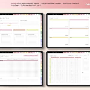 2025 Digital Planner: Rainbow Theme, Hyperlinked (digital Download) - Etsy
