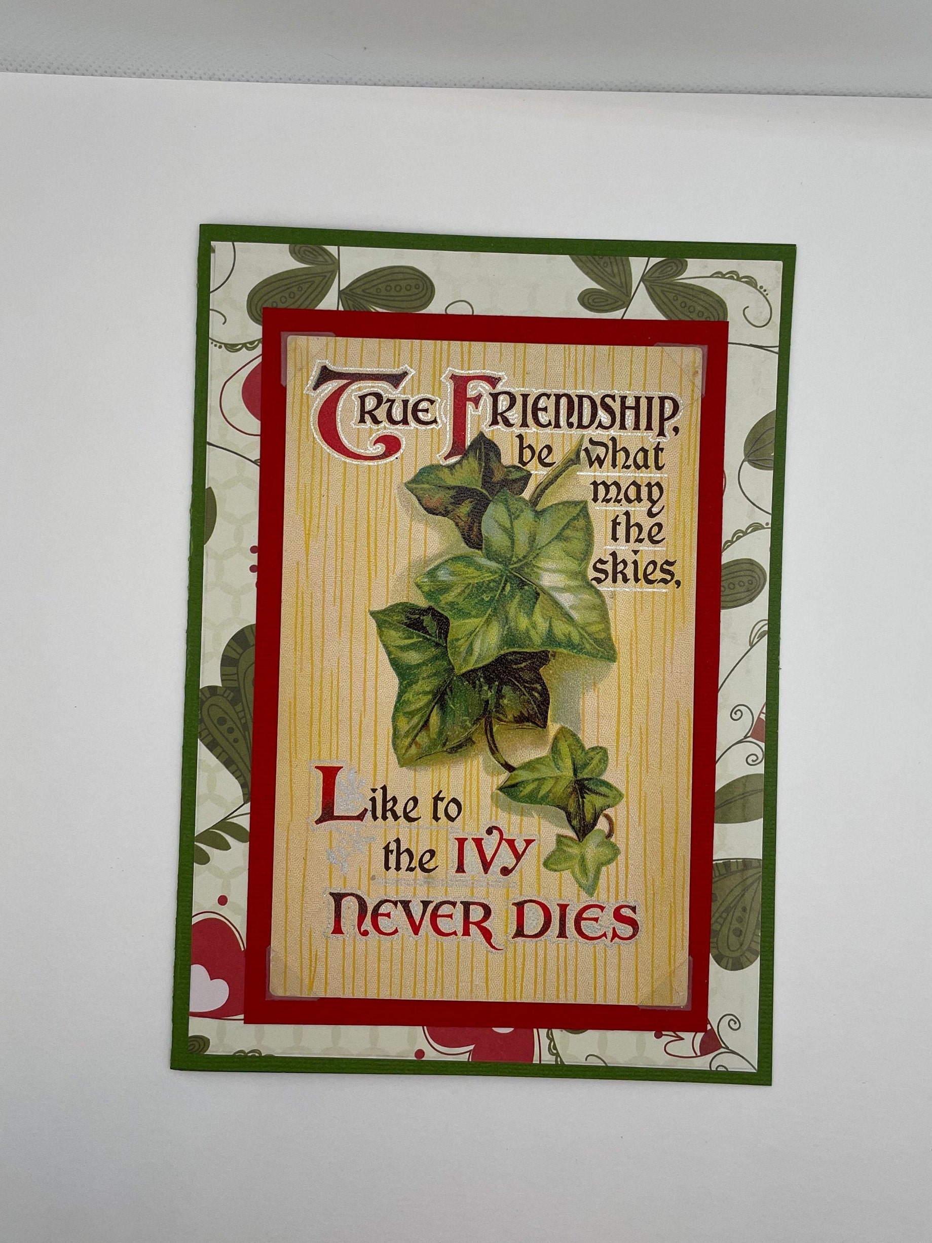 Vintage Card for a Friend, Original 1900s Postcard, Best Friend Card ...