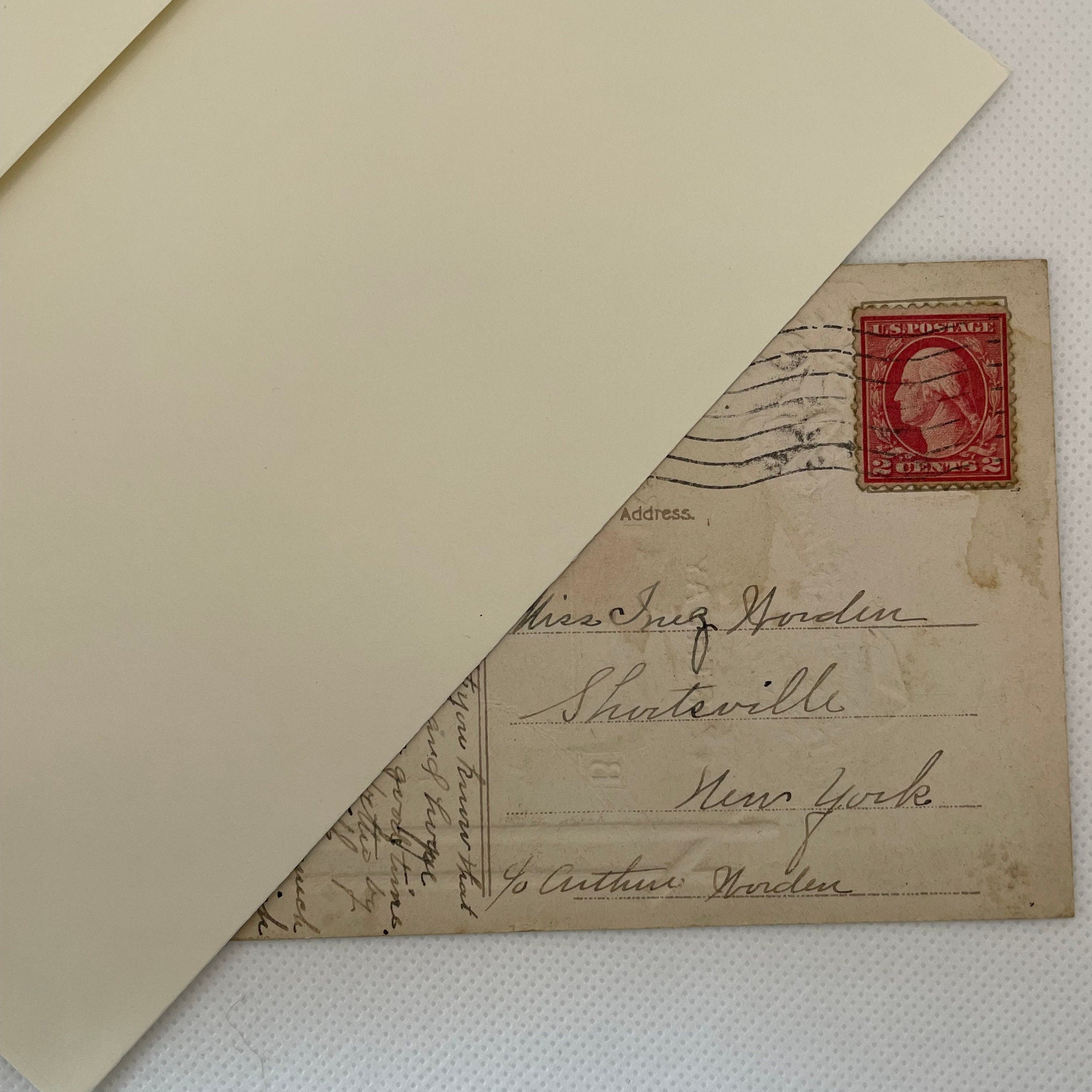 Good Luck Card, Old-fashioned Greeting Card Handmade With an Original ...
