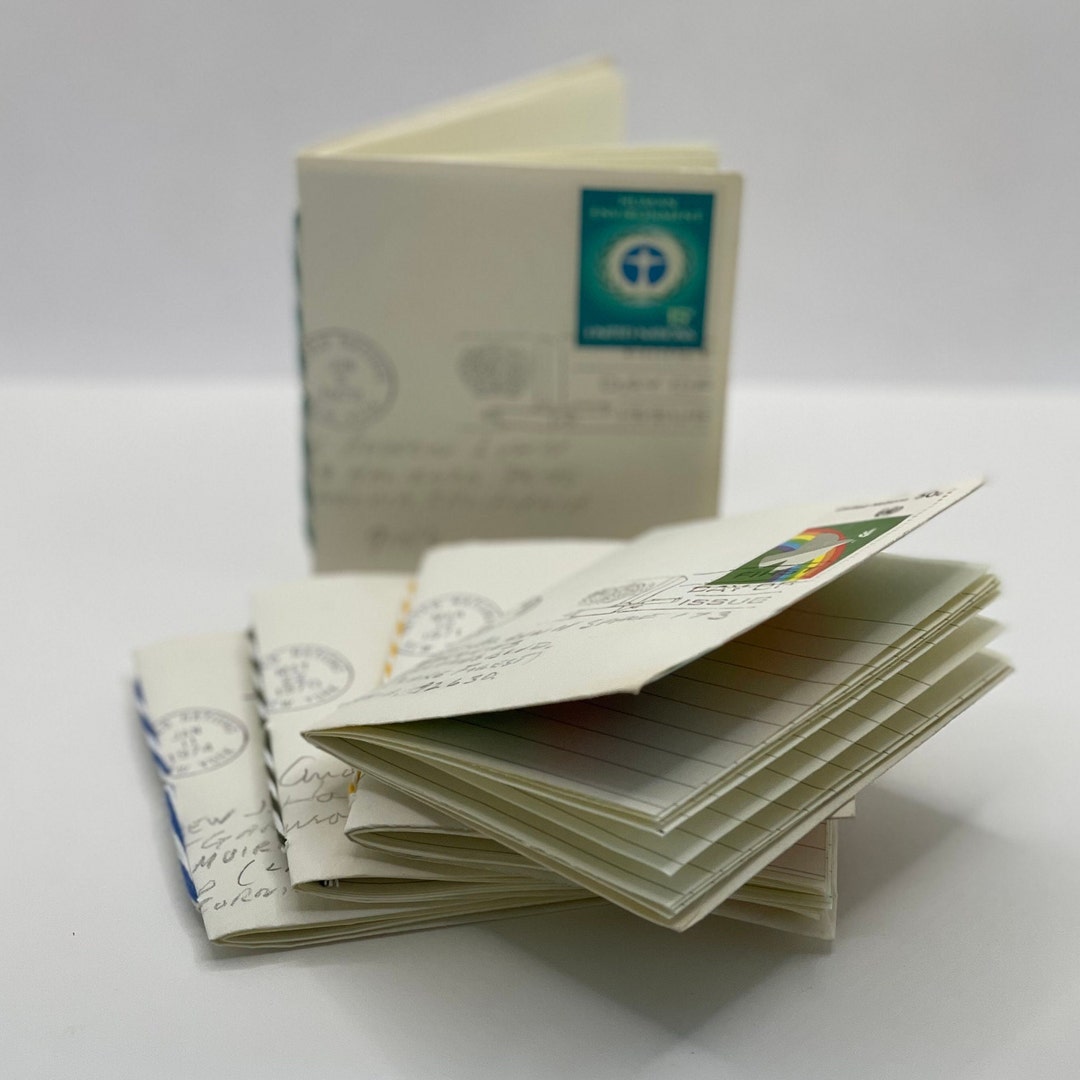 Mini Notebooks Made From Vintage United Nations Envelopes, First Day of ...