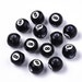 10pc 8 Ball Beads, Kandi Beads 12mm, 4mm Hole, Number 8 Bead, Acrylic ...