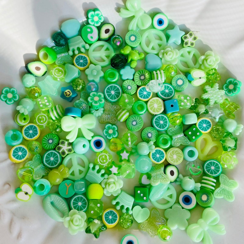 Green Beads - Etsy