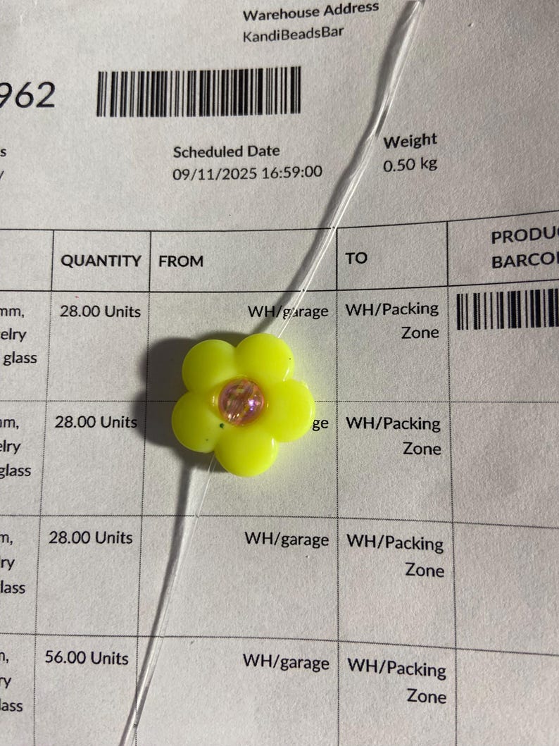 Pastel Acrylic Flower Bead Frames: Kidcore DIY Jewelry (18x19x3.5mm) - Etsy