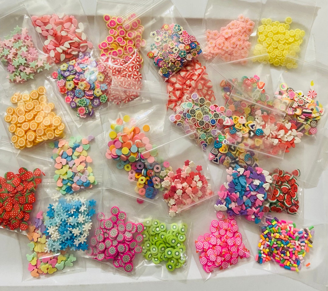 SAMPLER SETS, Assorted Polymer Clay Sprinkles, Glitters, Resin ...