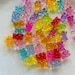 12mm Transparent Gummy Bear Beads, Kandi Beads Mixed Lot, Kidcore Beads ...