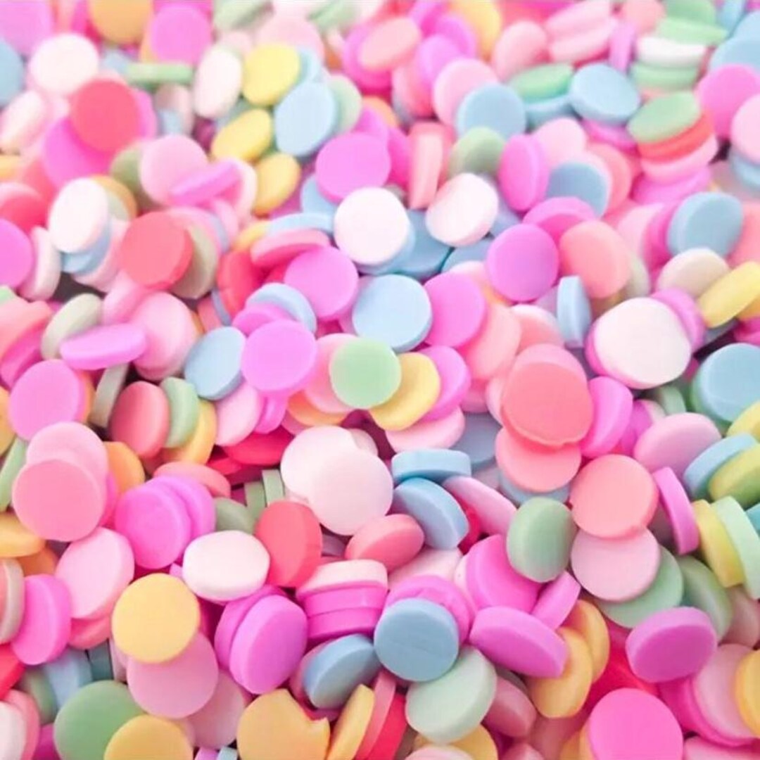 Polymer Clay Fake Sprinkles, Slime Charm Fimo Slices, Slime Toppings ...
