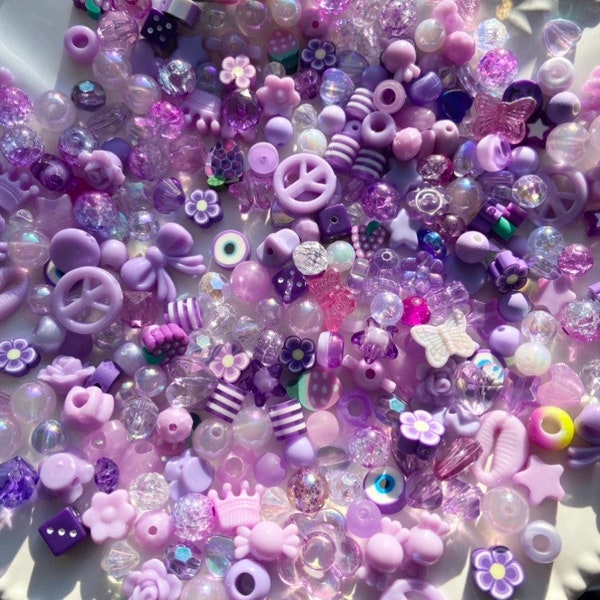 Purple Beads - Etsy