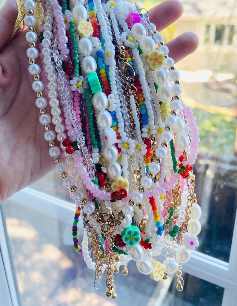 Y2K Jewelry Grab Bag: Beaded Necklace, Bracelet & Phone Charm Mystery ...