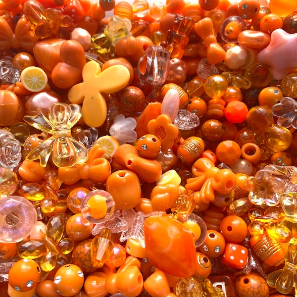 Orange Beads - Etsy