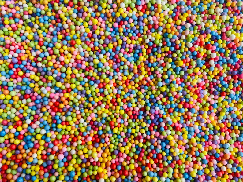 5g/10g Rainbow Foam Ball Beads Foam Balls Styrofoam Ball - Etsy