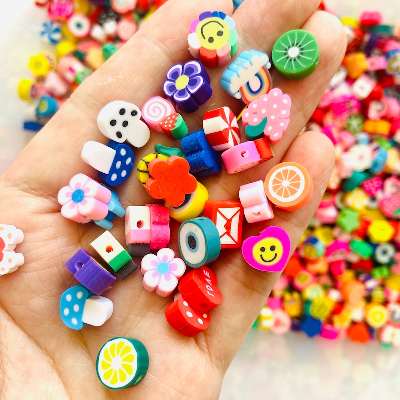 Polymer Clay Beads - Etsy