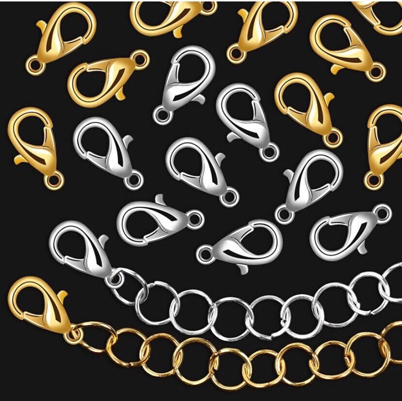 12mm Lobster Clasps, Gold Silver Planner Charm Clasps, DIY Clip on ...