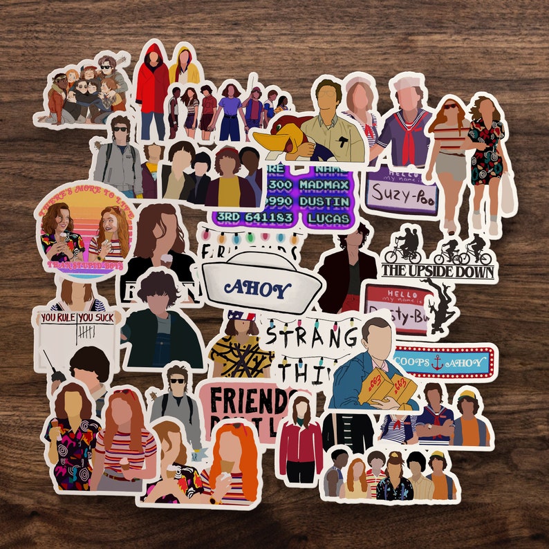 30 Pcs High Quality Waterproof Stranger Things Sticker Pack Tv Etsy