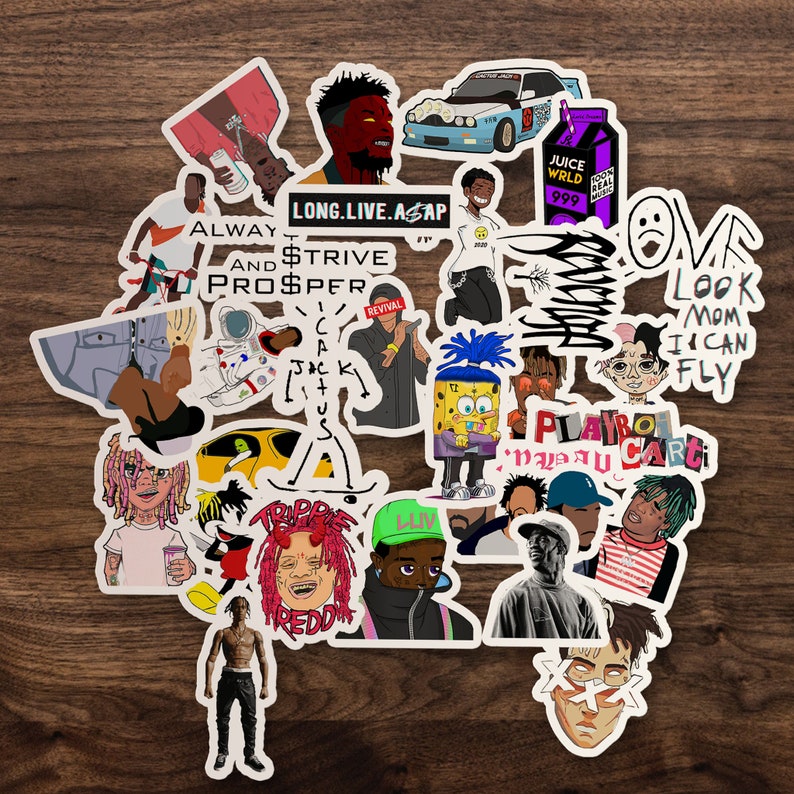 30 Pcs High Quality Waterproof Hip Hop Sticker Pack Rap | Etsy