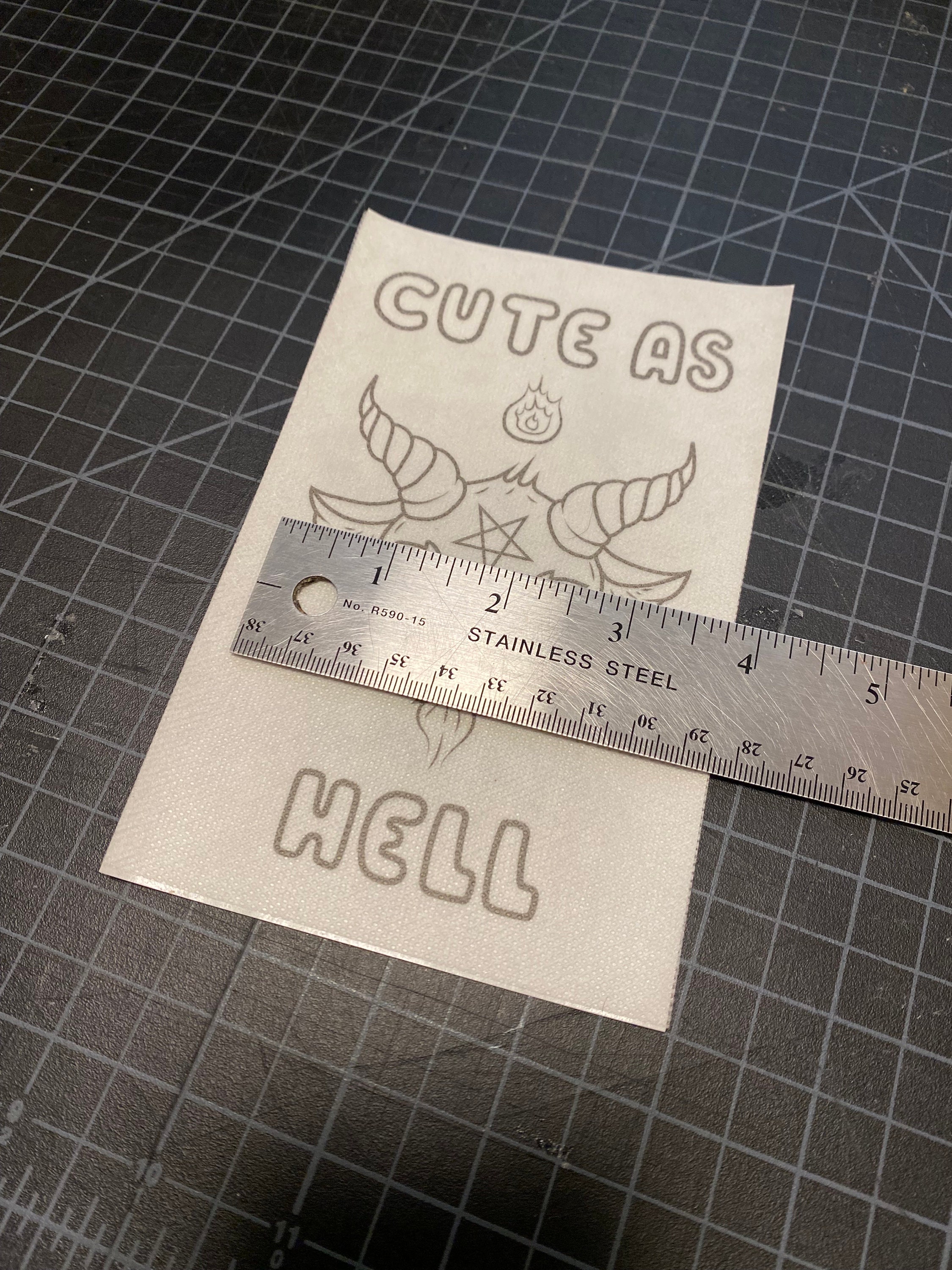 Baphomet Embroidery Pattern Stick and Stitch Style - Etsy