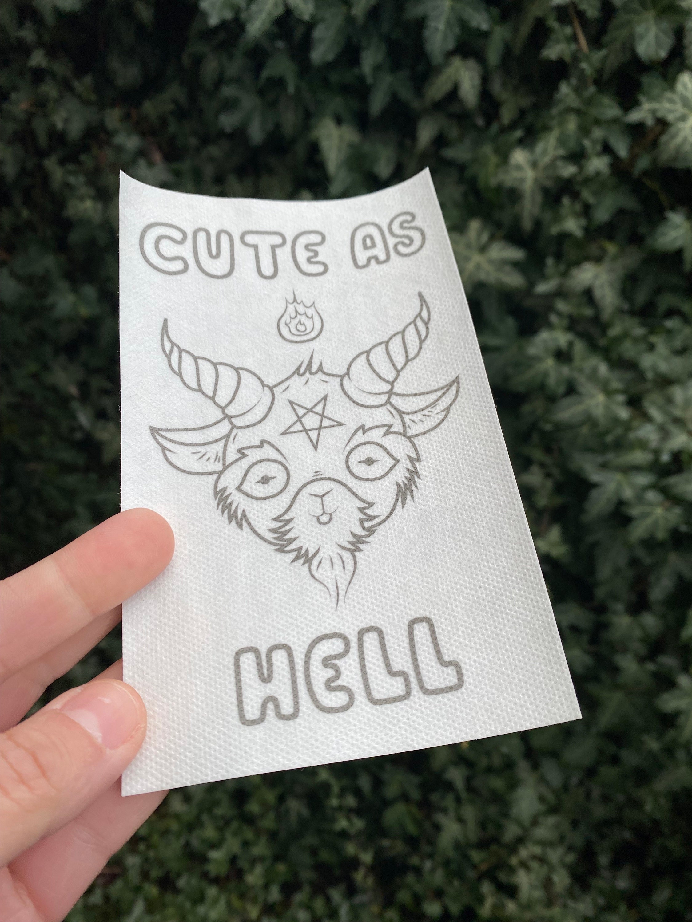 Baphomet Embroidery Pattern Stick and Stitch Style - Etsy