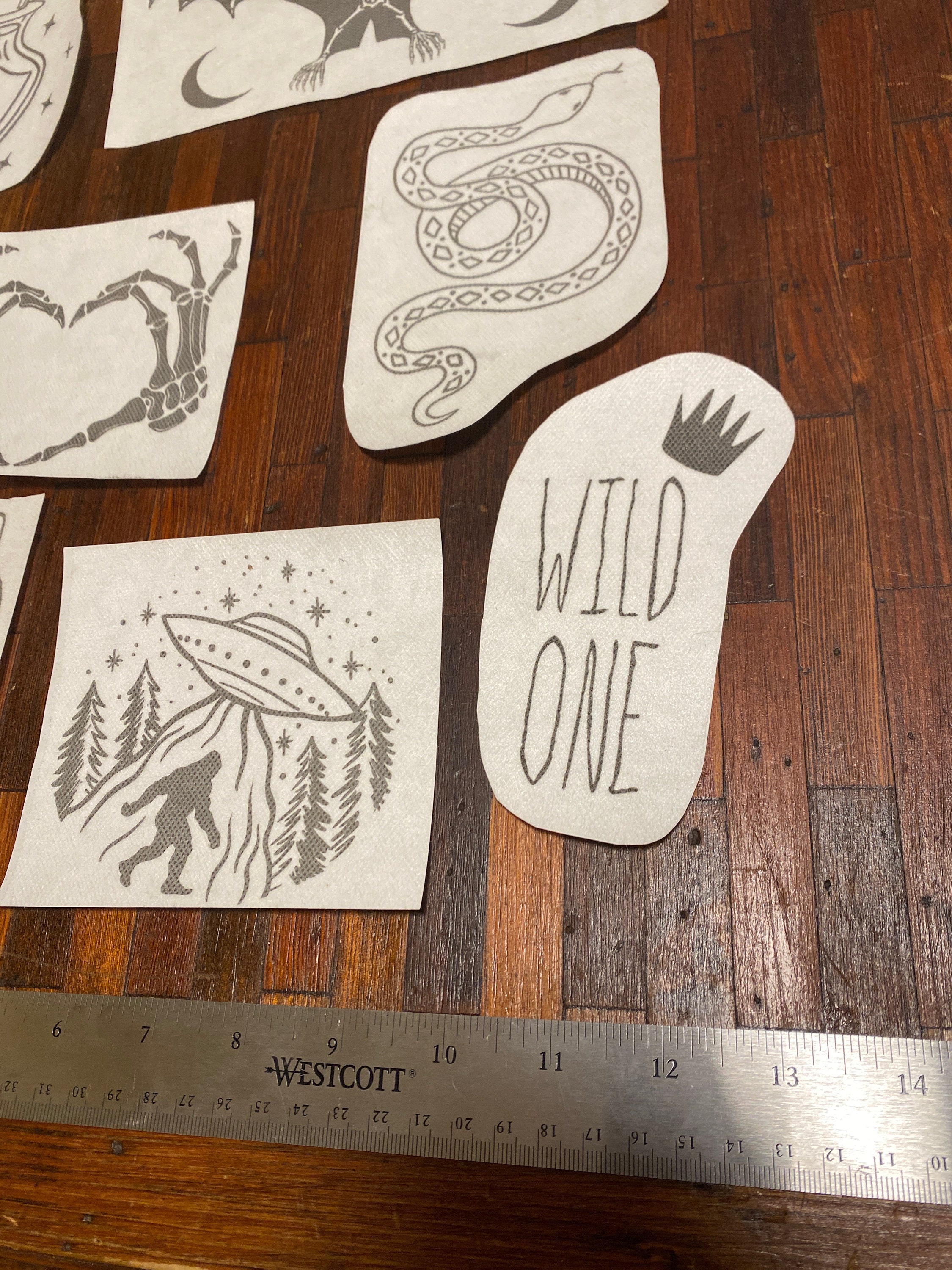 UFO Sasquatch Stick N Stitch Embroidery Pattern - Etsy