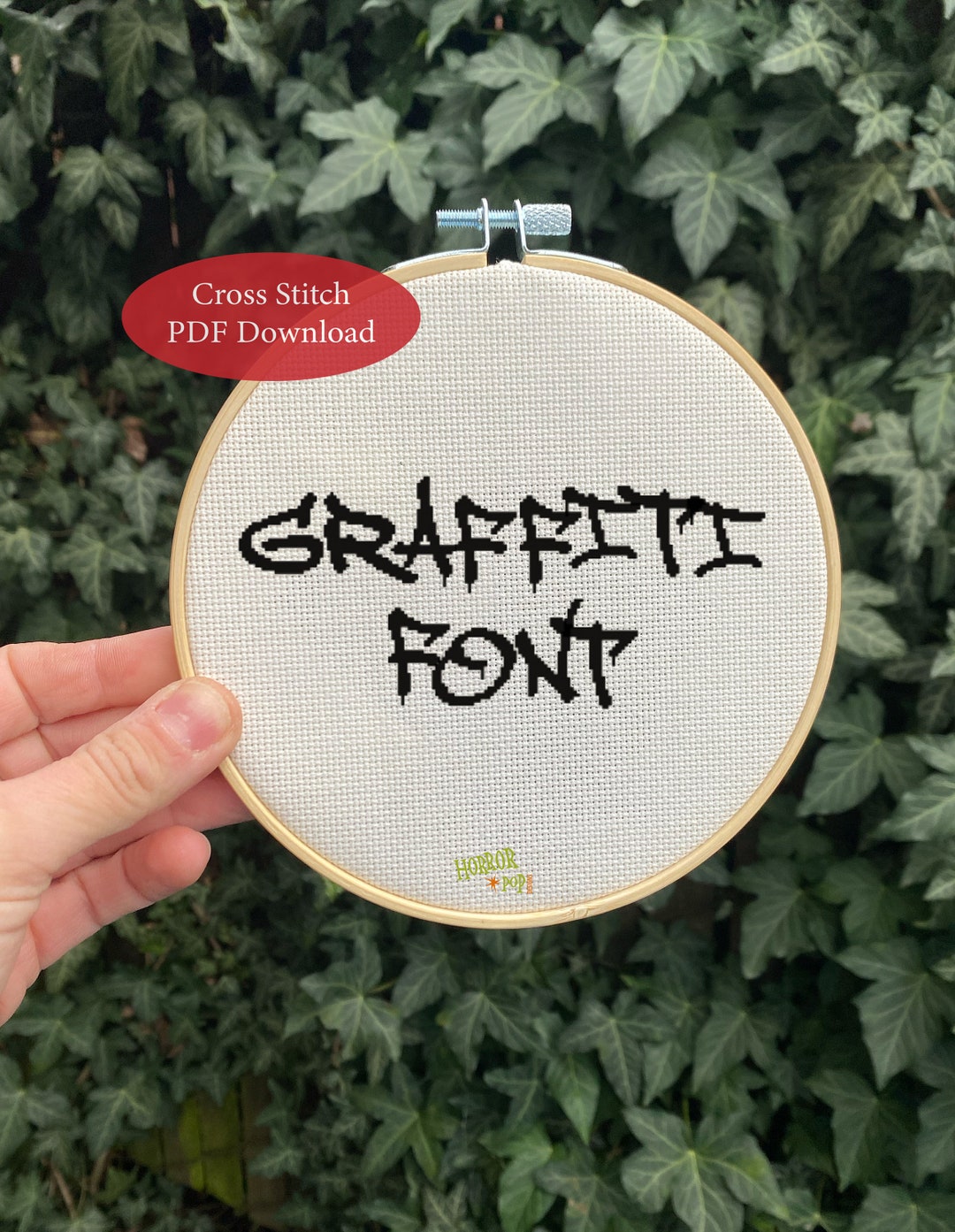 Graffiti Font Cross Stitch Pattern - PDF Download - Etsy