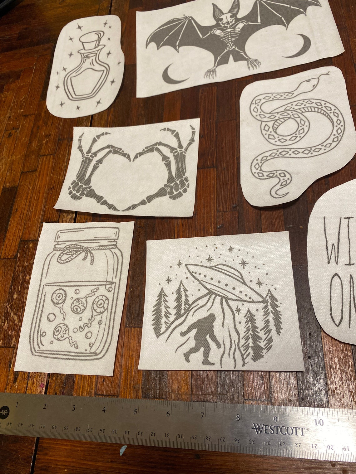 UFO Sasquatch Stick N Stitch Embroidery Pattern - Etsy