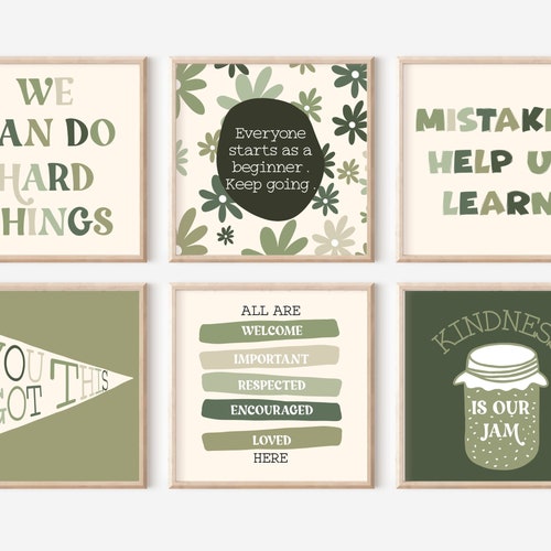 DIGITAL DOWNLOAD Boho Classroom Decor Bundle Educational - Etsy