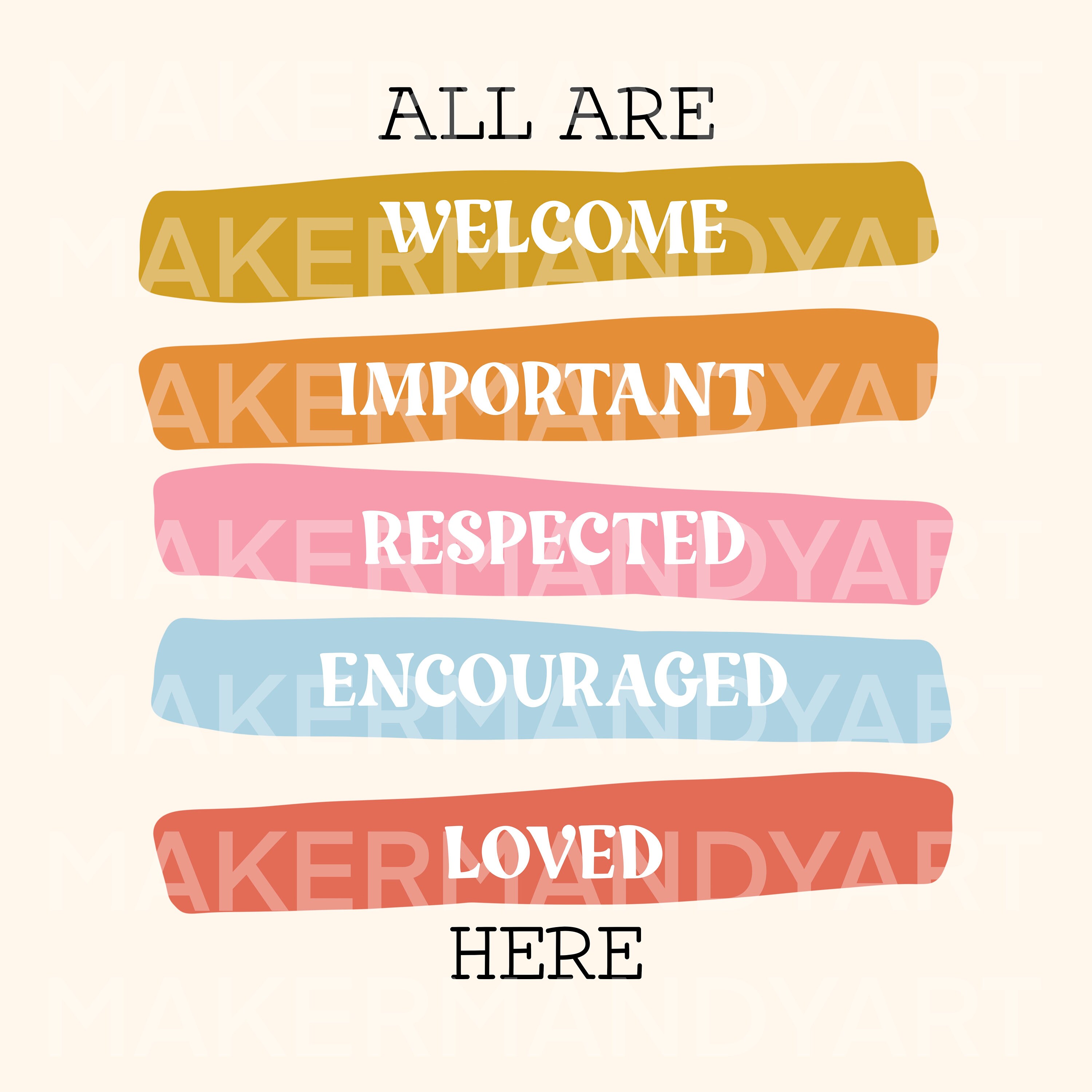 Digital Download Bright and Colorful Set of 6 Classroom - Etsy