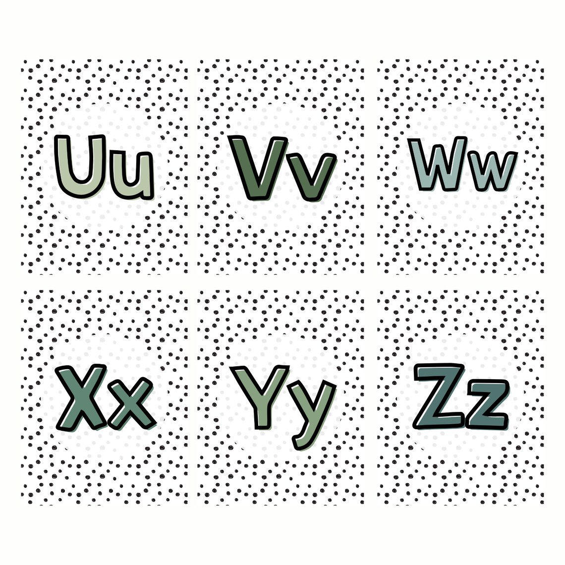 Digital Download Classroom Decor Alphabet Poster Set - Etsy